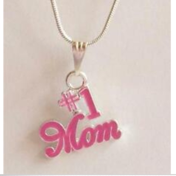 Jewelry | 1 Mom Necklace Mum Grandma Mothers Day Gift Silver Plated ...